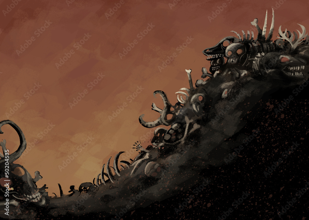 fondo terrorifico Stock Illustration | Adobe Stock