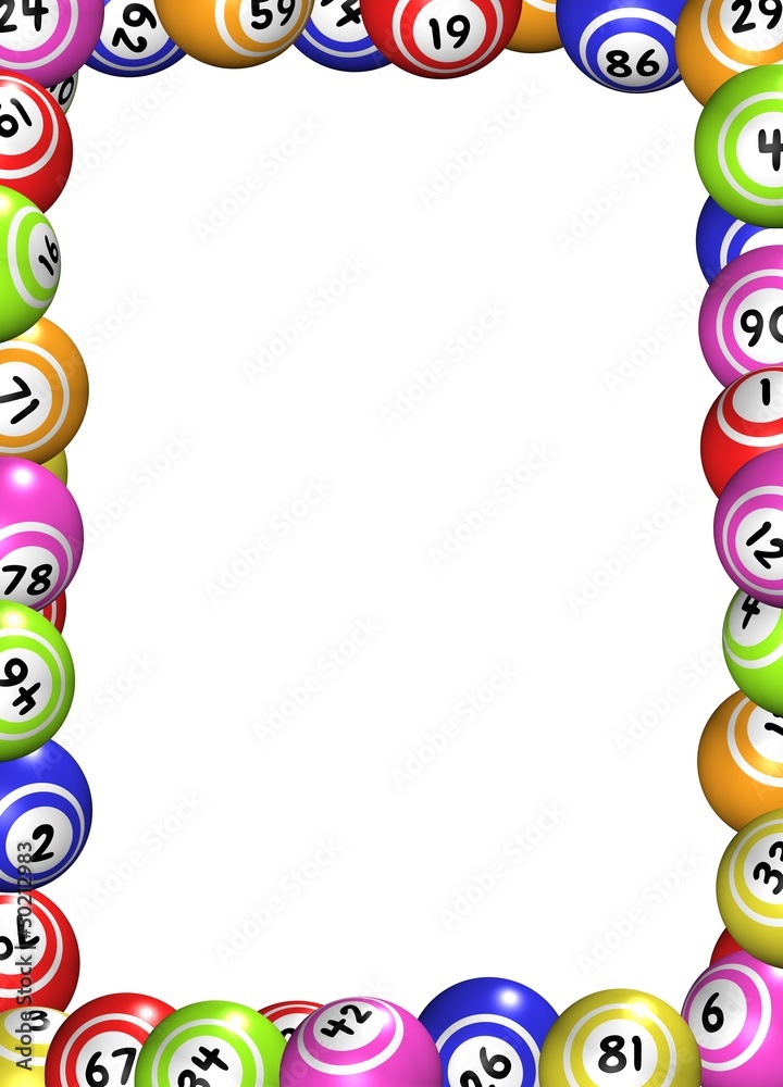 Bingo Balls Frame Stock Illustration | Adobe Stock