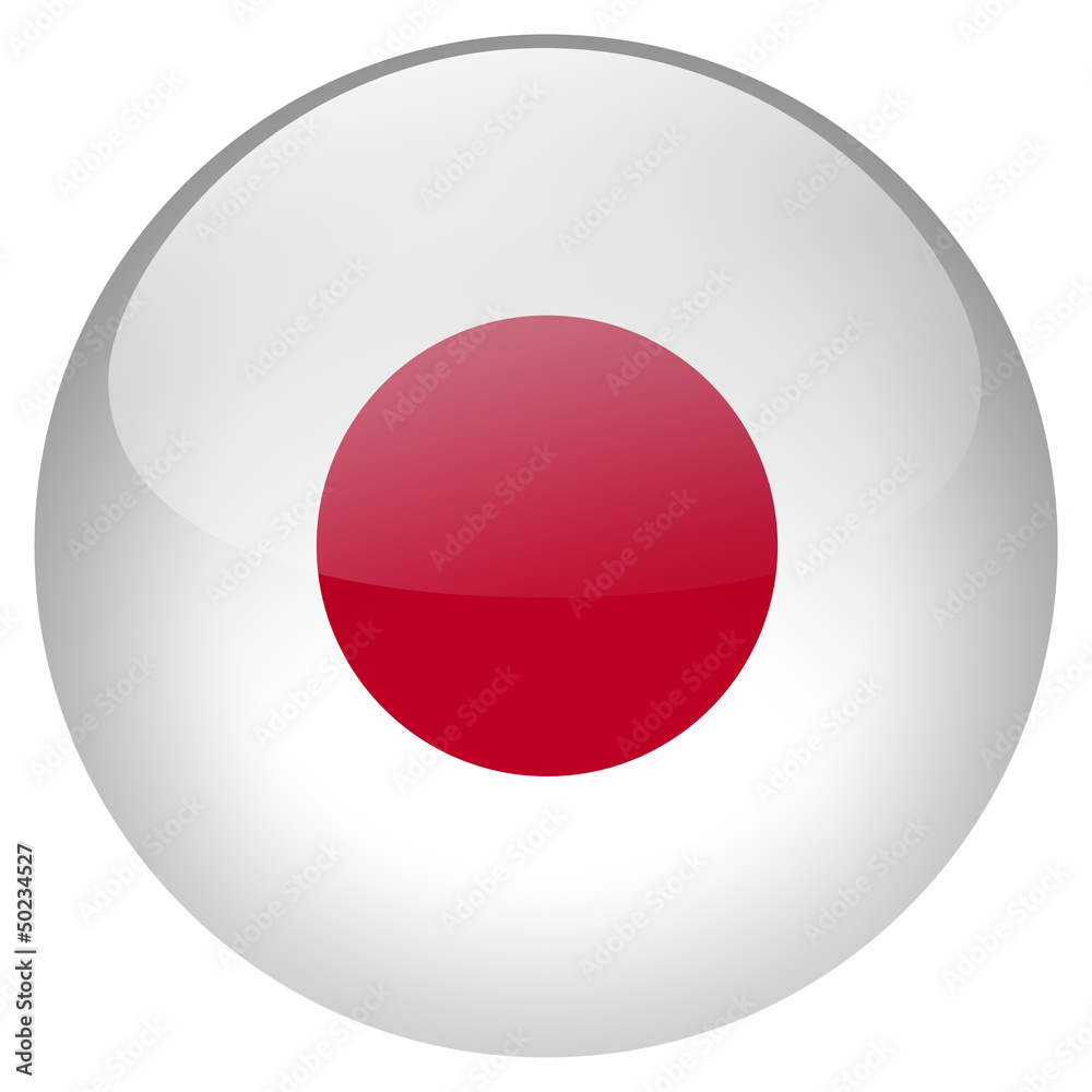 japan flag button Stock Illustration | Adobe Stock