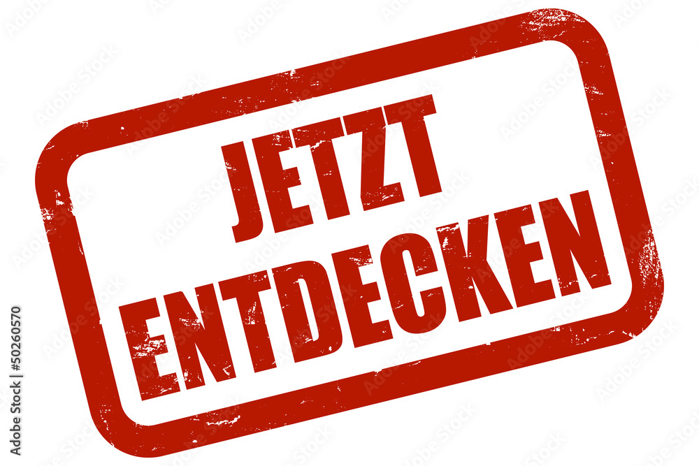 Grunge Stempel rot JETZT ENTDECKEN Stock Illustration | Adobe Stock