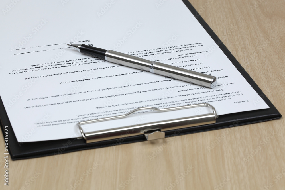 Signing the contract Stock Photo | Adobe Stock