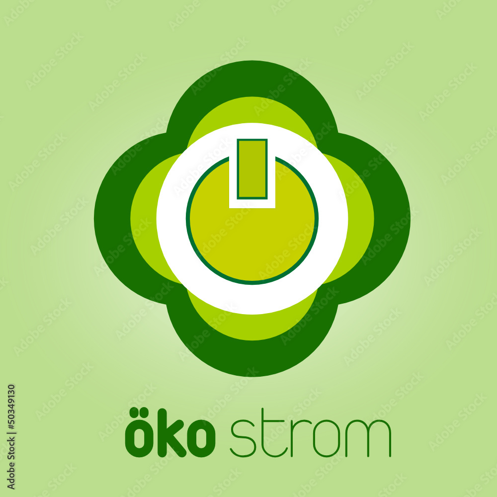 Öko Strom Logo Stock Vector | Adobe Stock