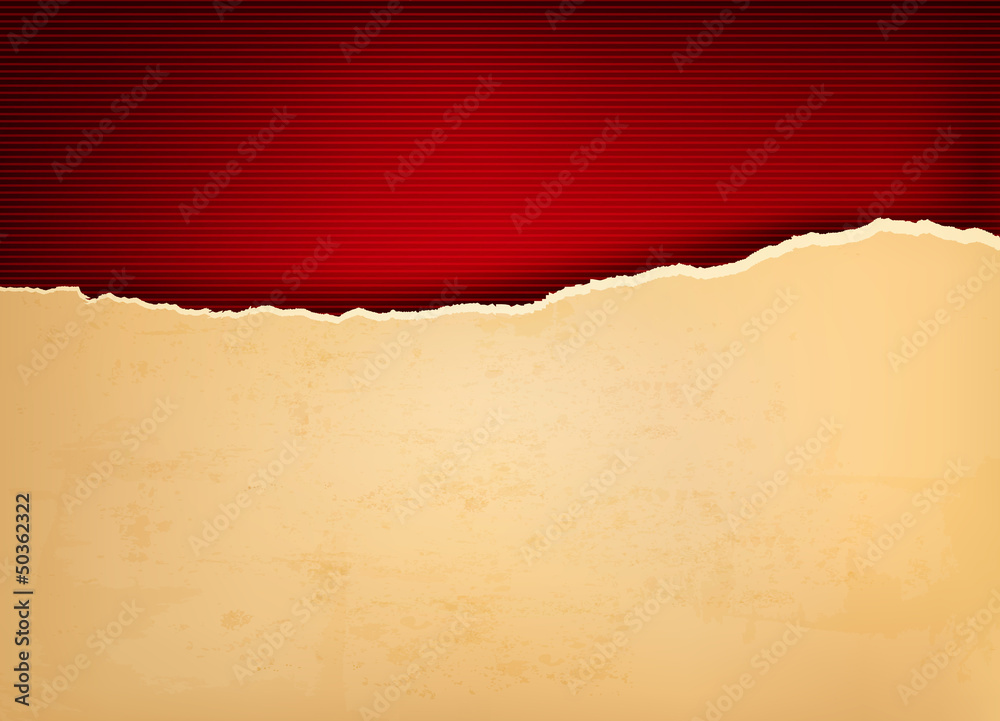 Vintage background with ripped old paper. Vector Stock Vector | Adobe Stock