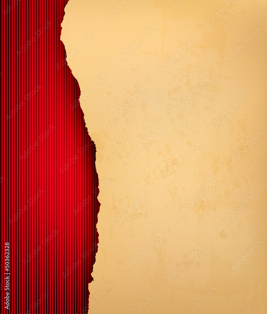 Vintage background with ripped old paper. Vector Stock Vector | Adobe Stock