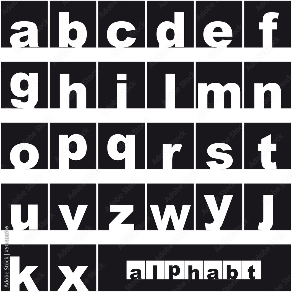 Photo & Art Print Alfabeto minuscolo, Patrizia Magni