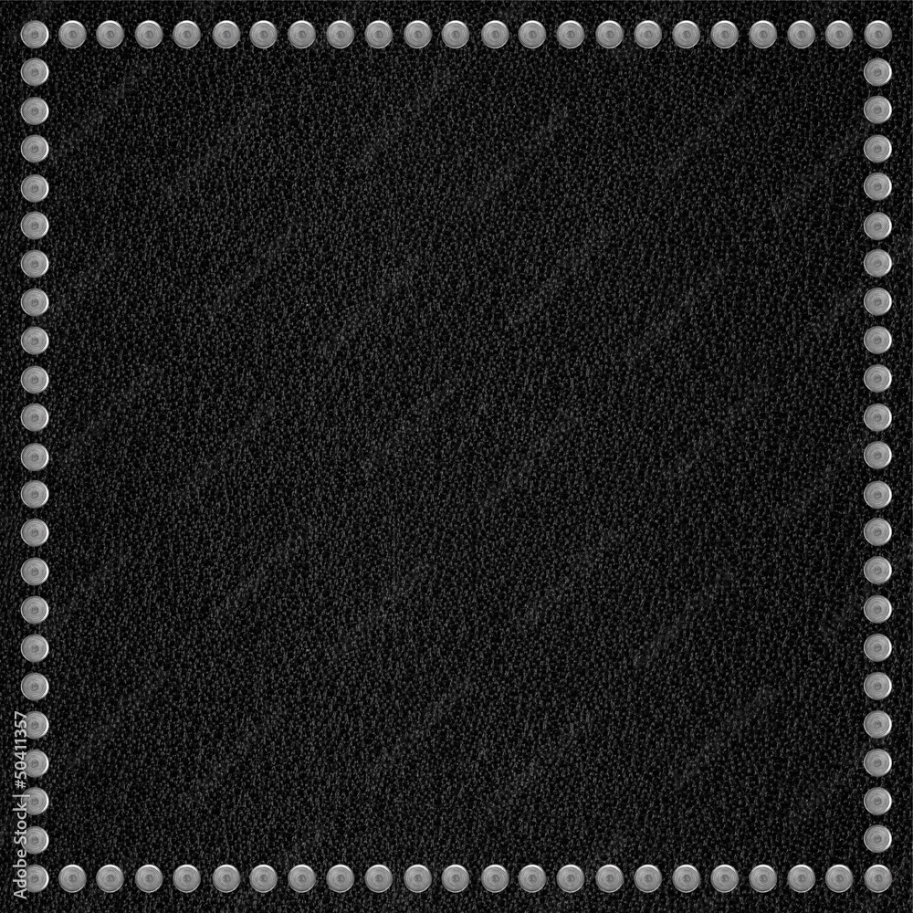black leather background with rivet border Stock Photo | Adobe Stock