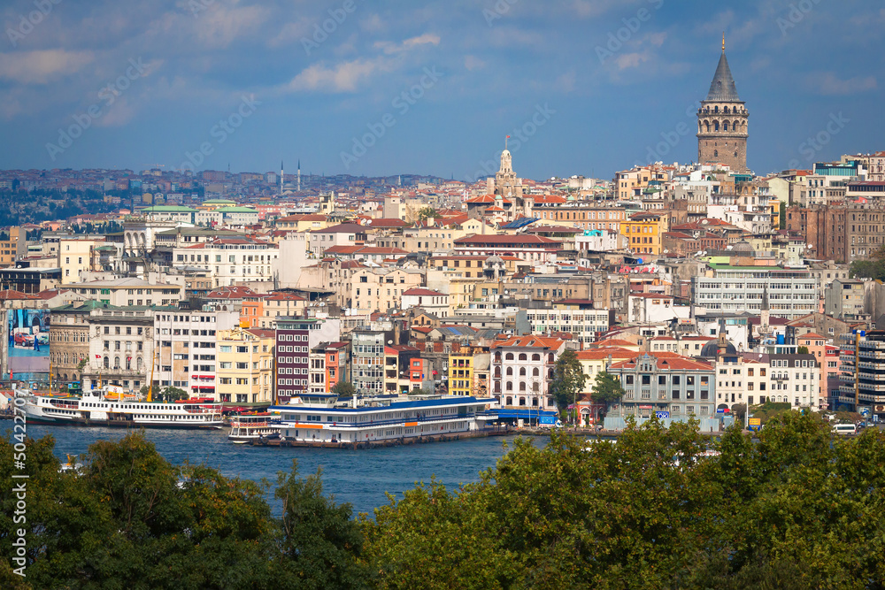 Galata tower in Beyoglu, Istanbul, Turkey. Stock Photo | Adobe Stock