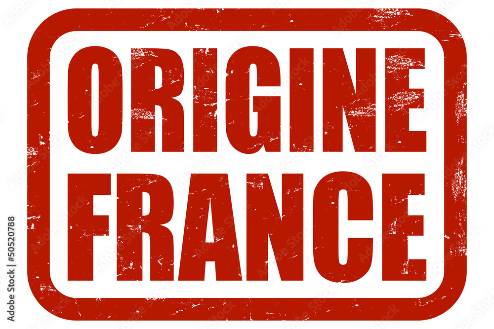 Grunge Stempel rot ORIGINE FRANCE Stock Illustration | Adobe Stock
