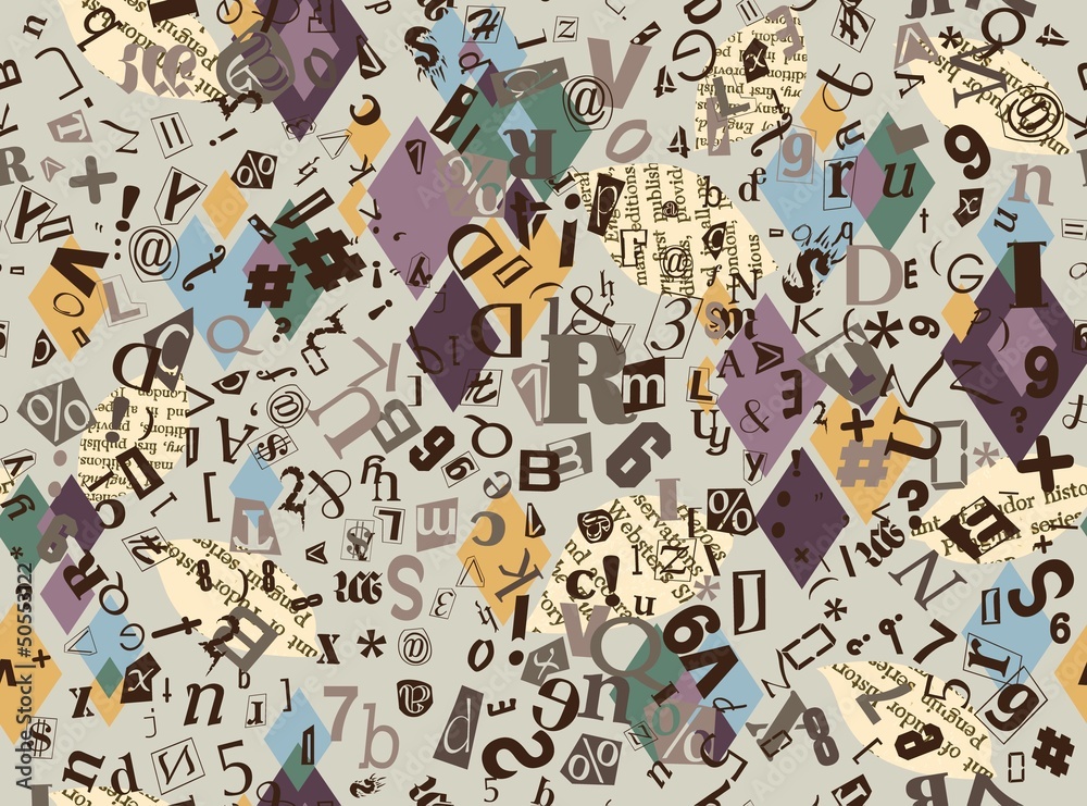 seamless typography vector background Stock Vector | Adobe Stock