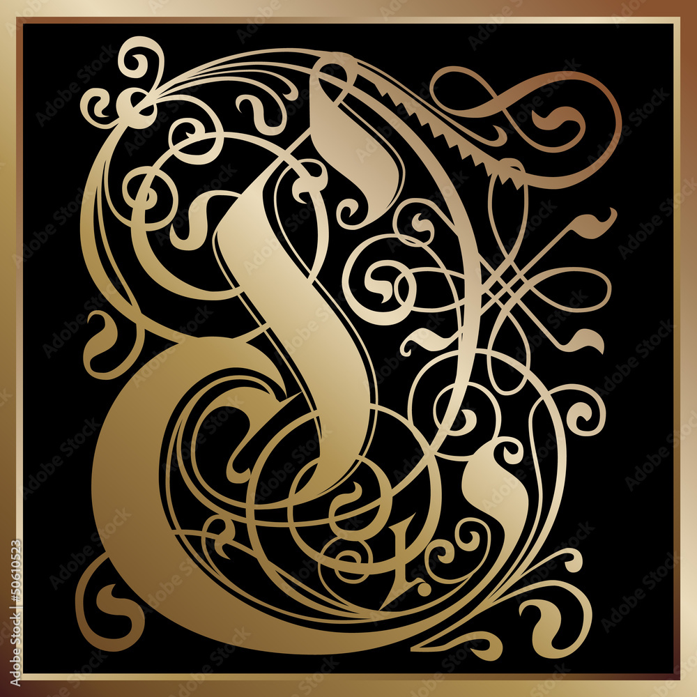 Initial C Stock-Vektorgrafik | Adobe Stock