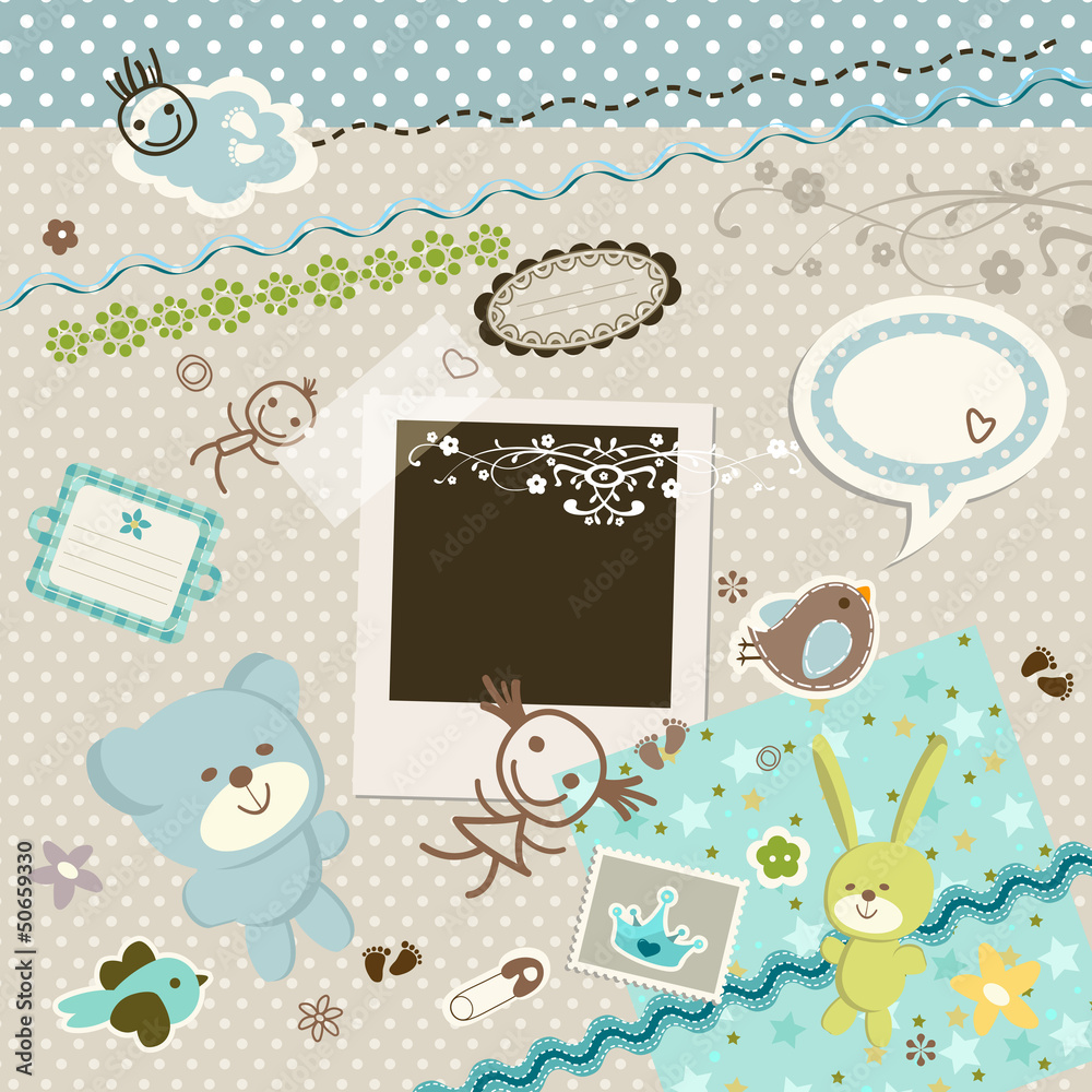 baby background Stock Vector | Adobe Stock