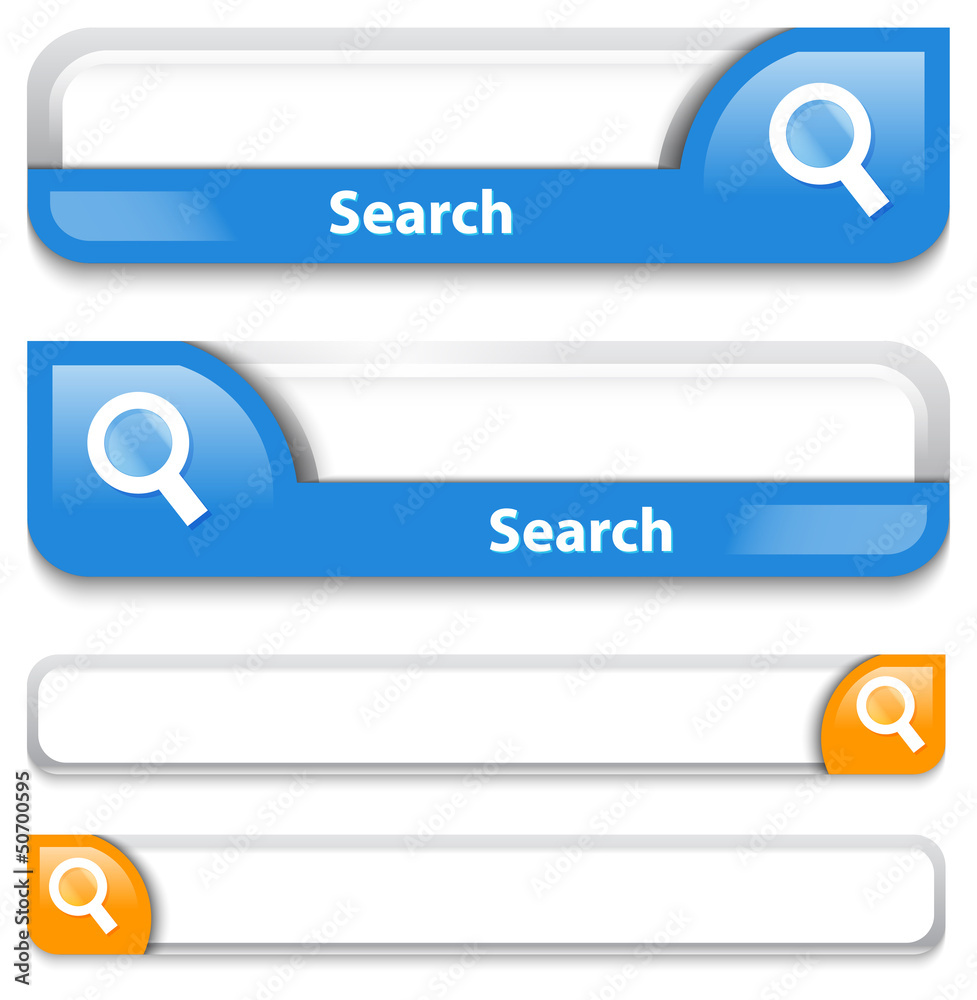 Two types of search bar design Stock Vector | Adobe Stock