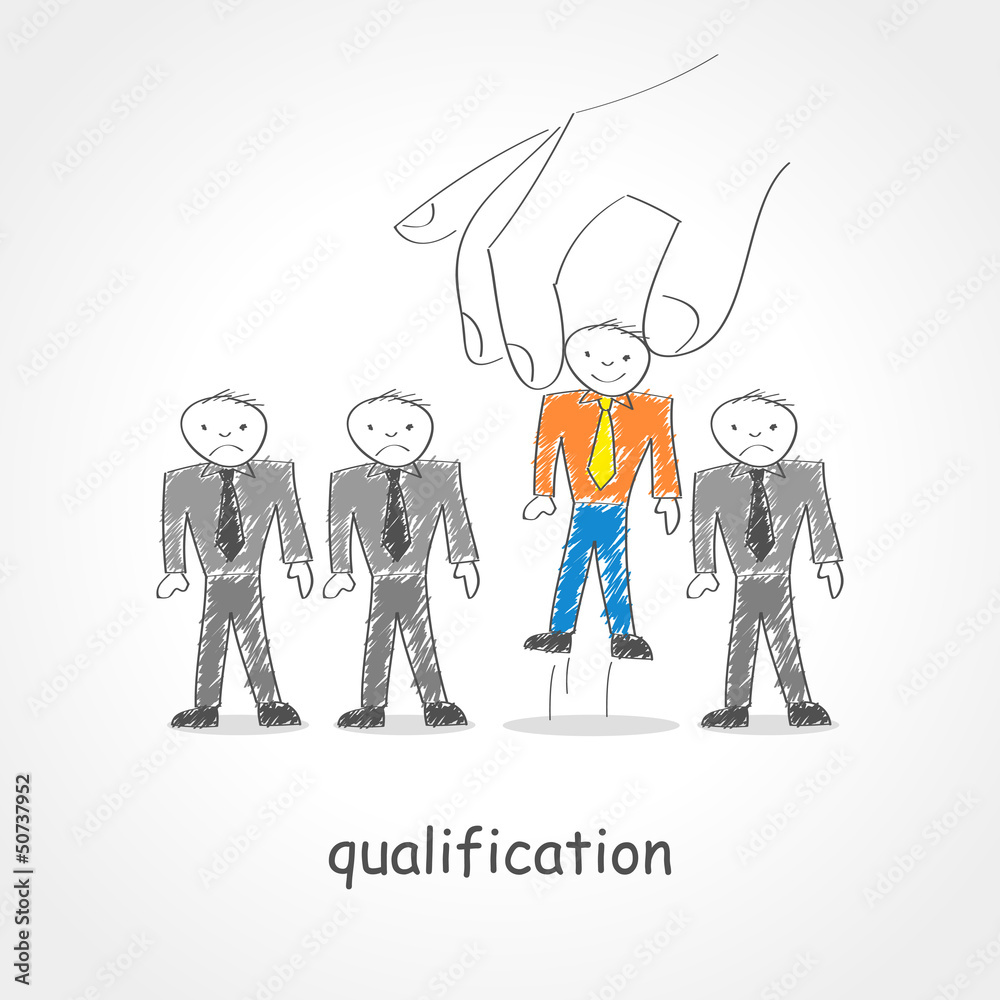 Illustration of a giant hand picking up a man figure Stock Vector ...