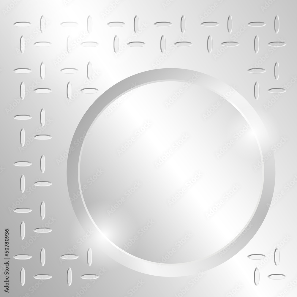 Metal background with circles Stock Vector | Adobe Stock