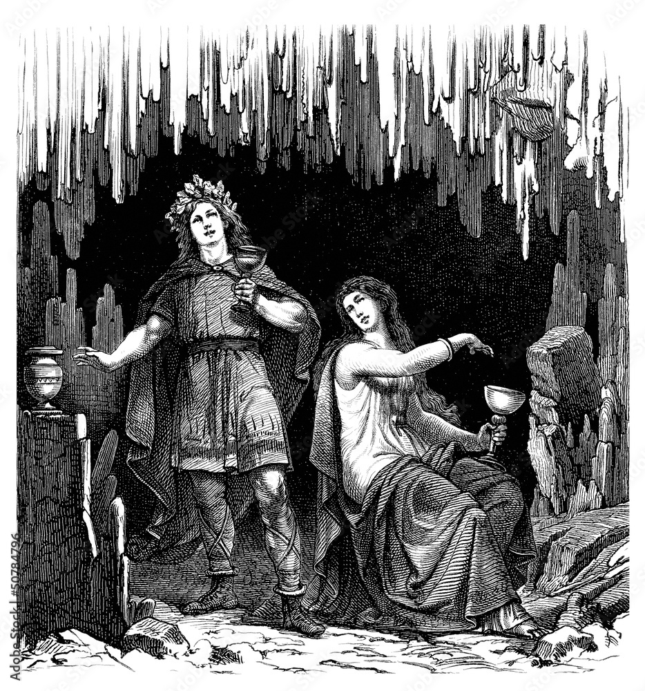 Ancient Germania/Scandinavia - King & Queen or God & Goddess Stock ...