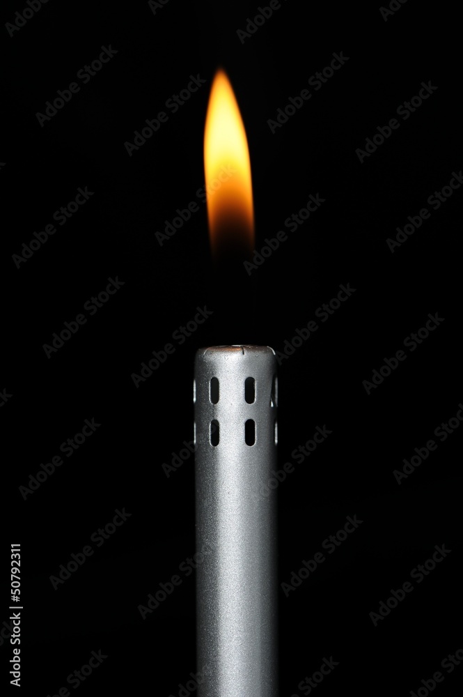Burning Gas Cooker Lighter Stock Photo | Adobe Stock