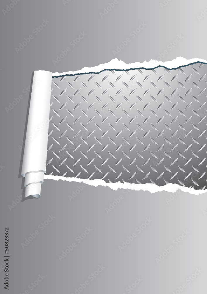 ripped metal layout Stock Photo | Adobe Stock
