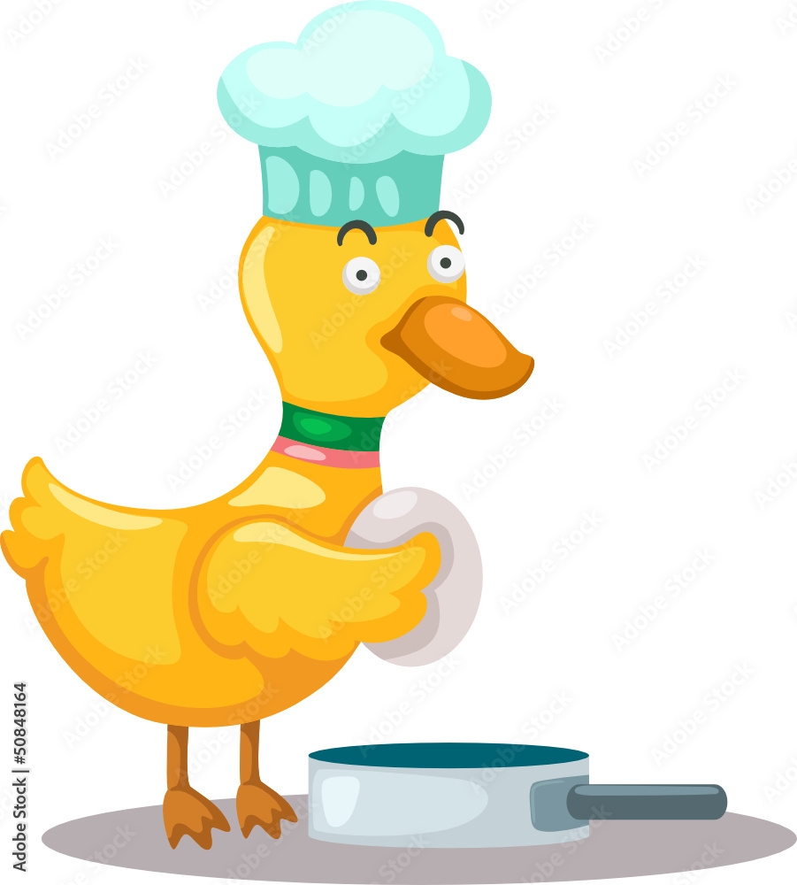 Cooked Duck Clip Art