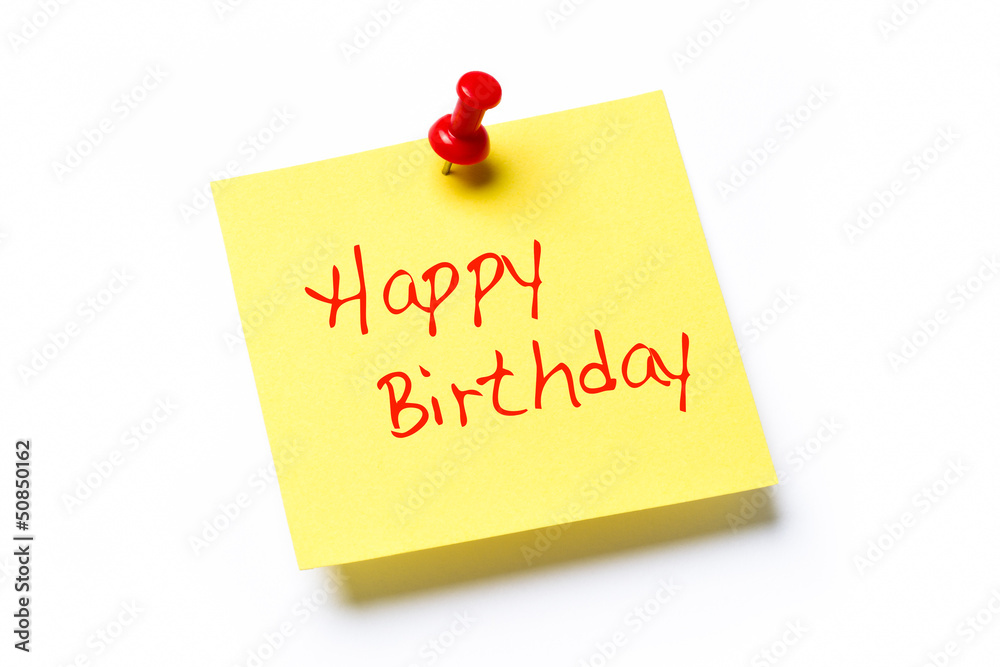 Happy Birthday Note Stock Photo Adobe Stock Happy Birthday Note Stock Photo Adobe Stock