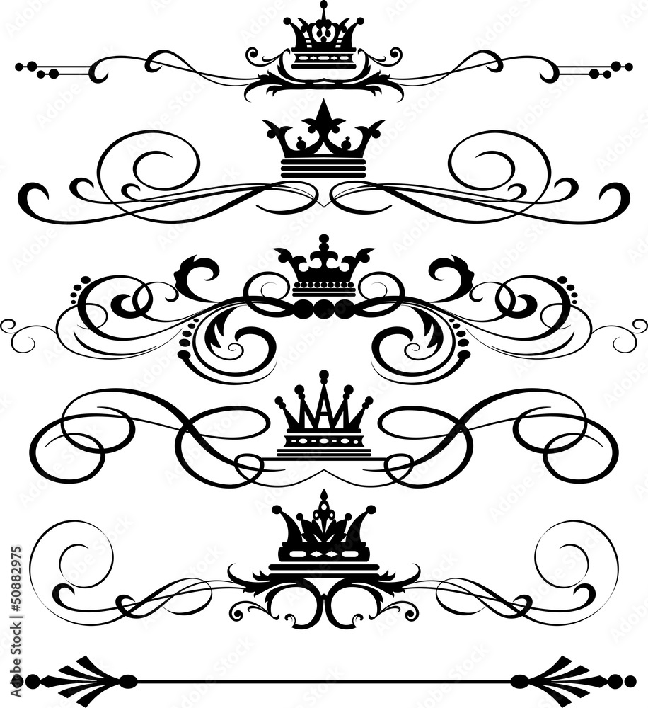 Victorian Crown Scrolls