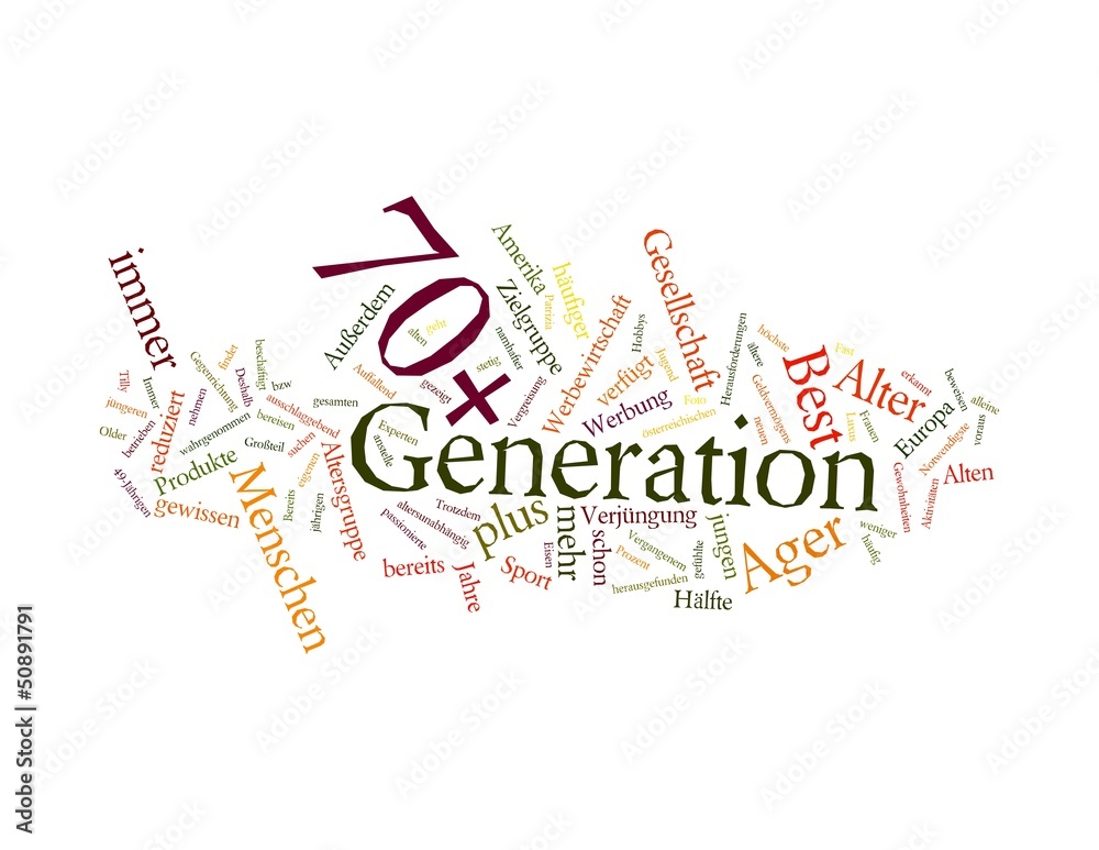 Generation 70+ plus Stock-Illustration | Adobe Stock