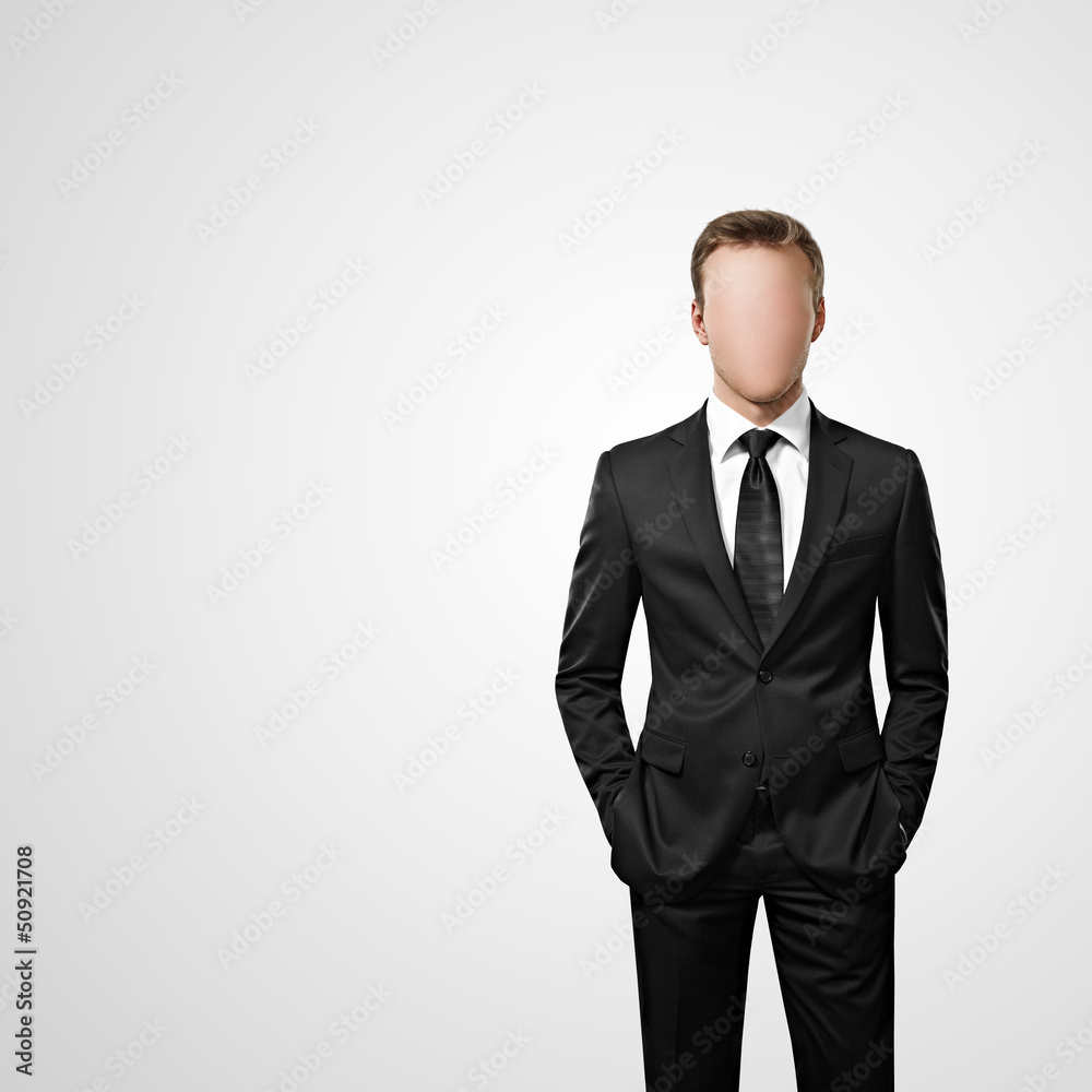 faceless man Stock Photo | Adobe Stock