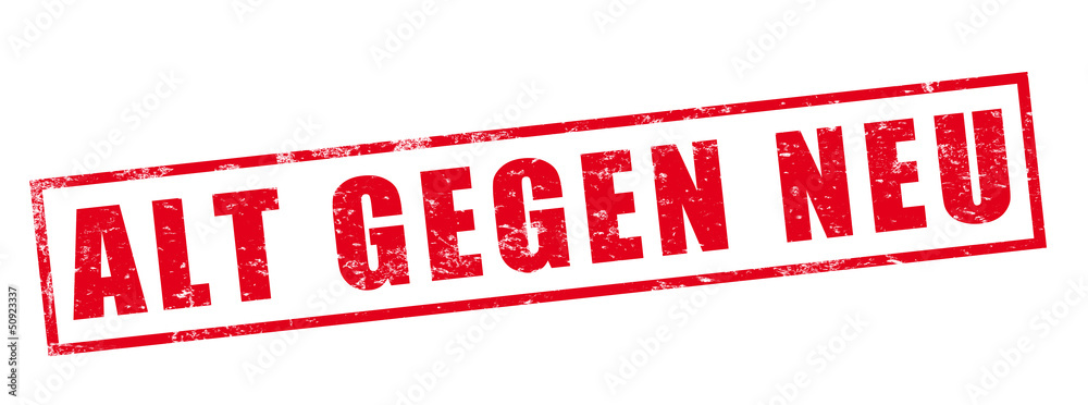 Stempel "Alt gegen Neu" Stock-Illustration | Adobe Stock