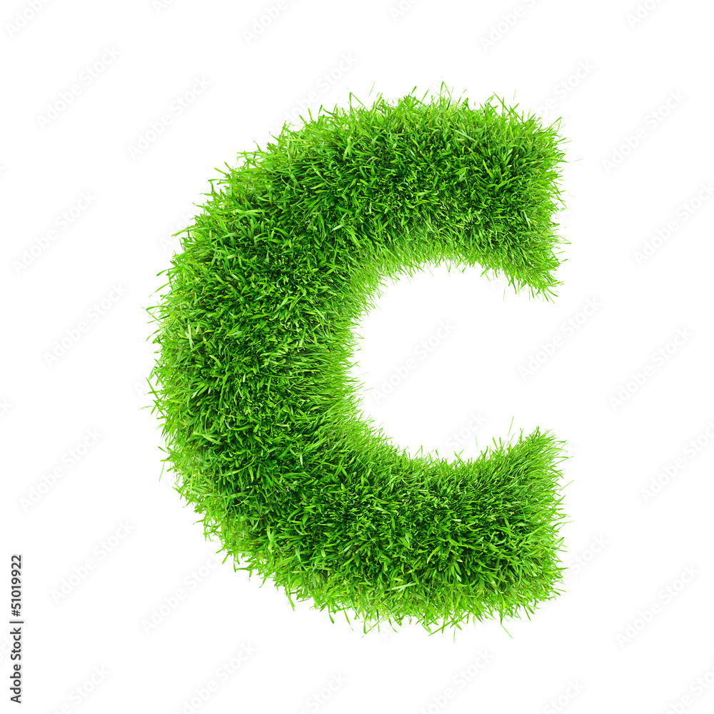 letter of grass alphabet Stock Illustration | Adobe Stock