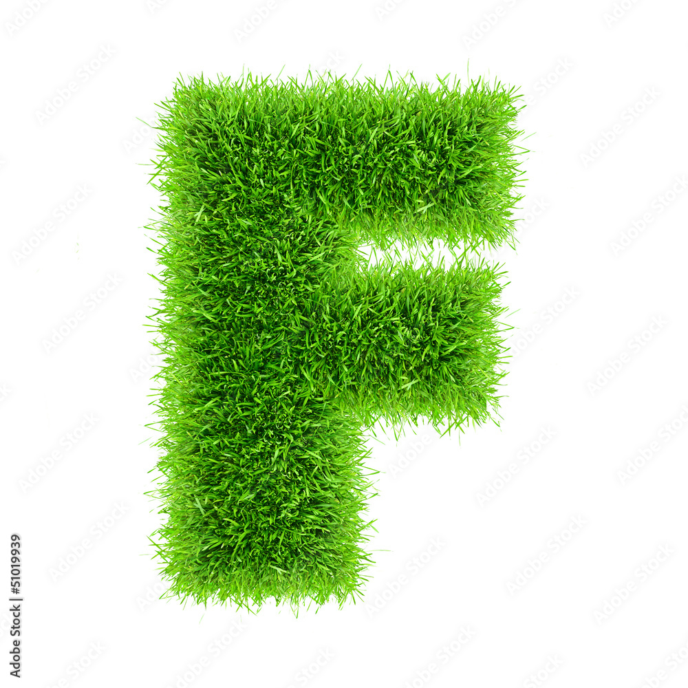 letter of grass alphabet Stock Illustration | Adobe Stock