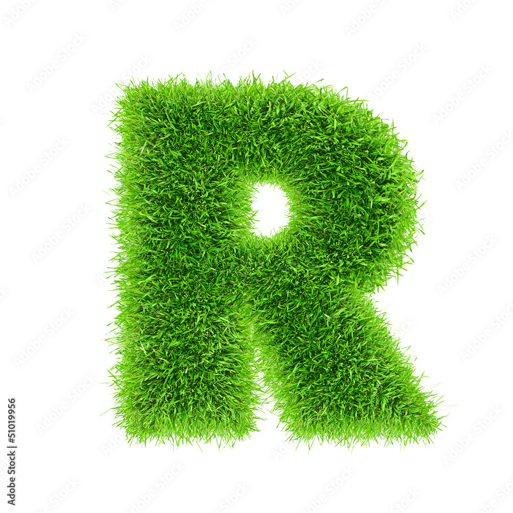 letter of grass alphabet Stock Illustration | Adobe Stock