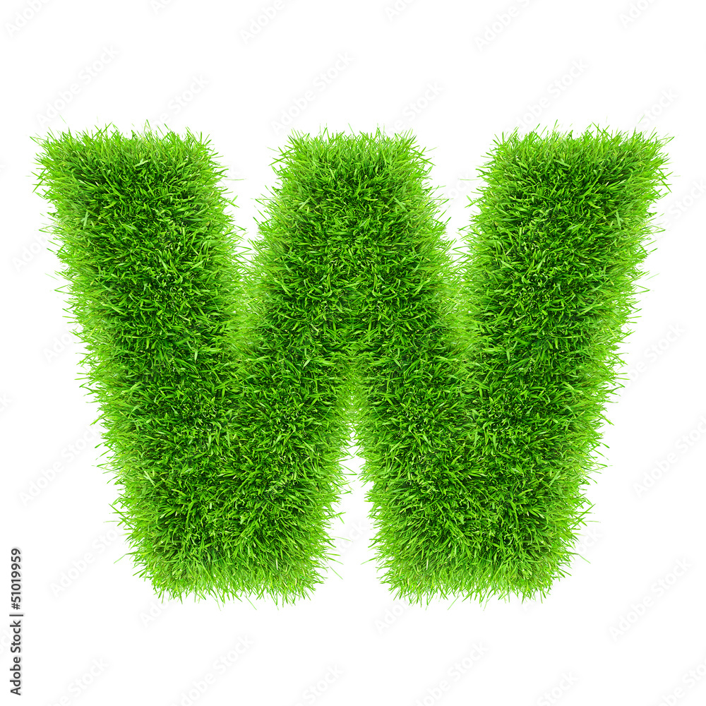 letter of grass alphabet Stock Illustration | Adobe Stock