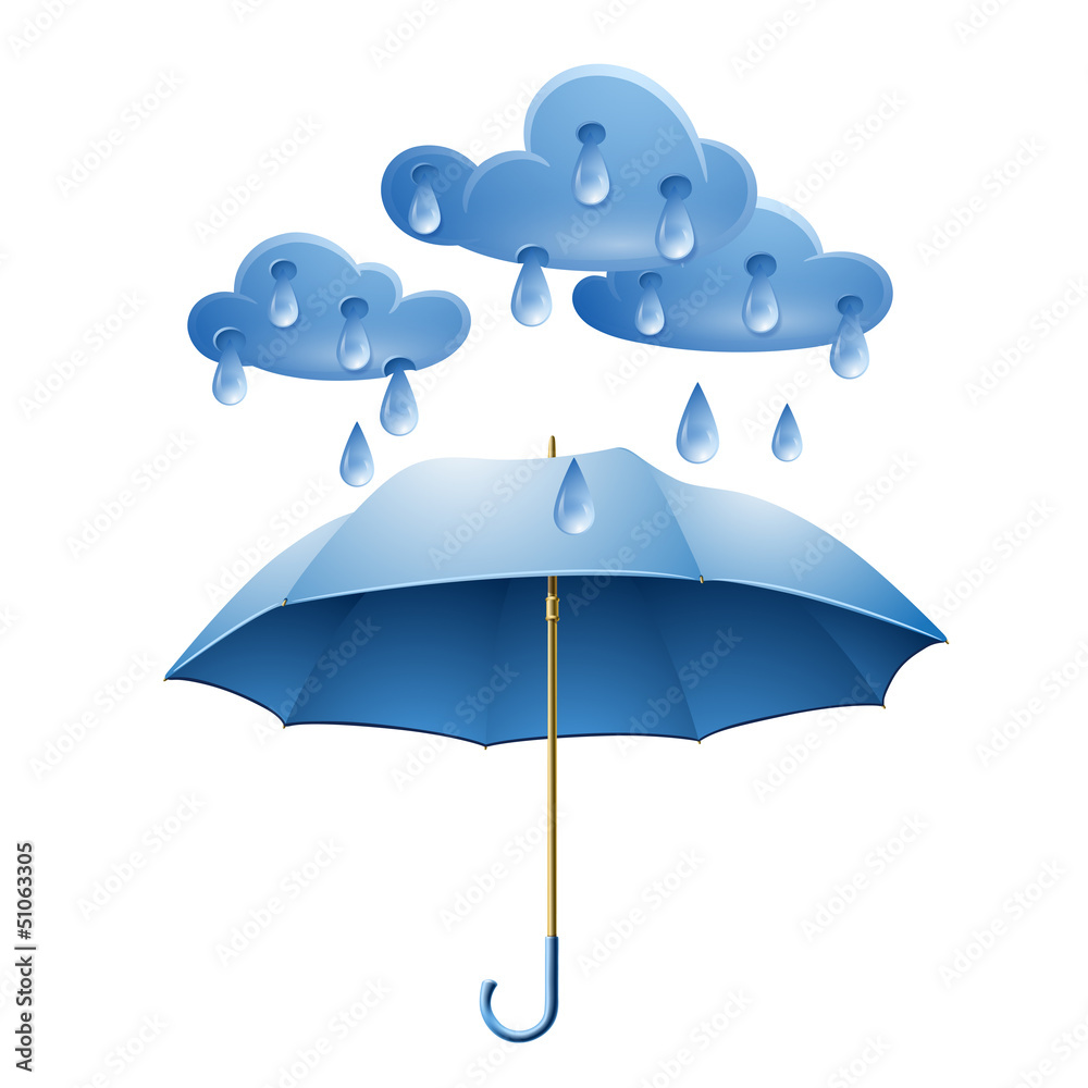 Protection against rain Stock Vector | Adobe Stock