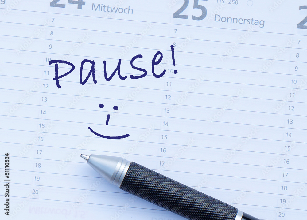 Pause Stock-Foto | Adobe Stock