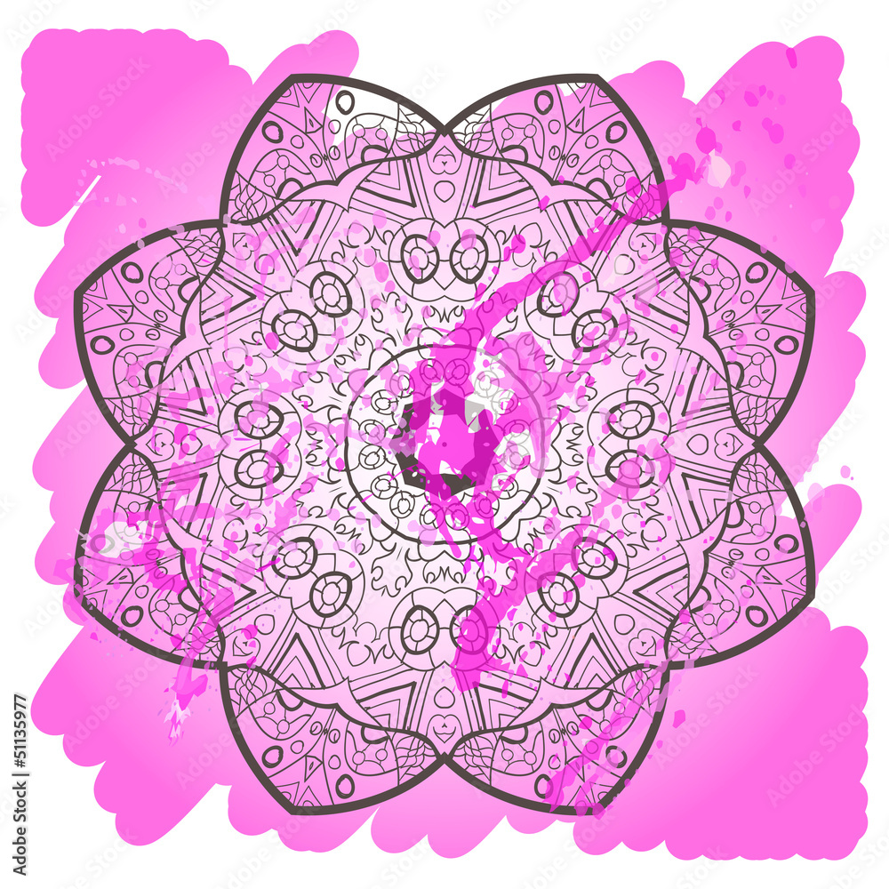 What is karma? Oriental mandala motif Stock Vector | Adobe Stock