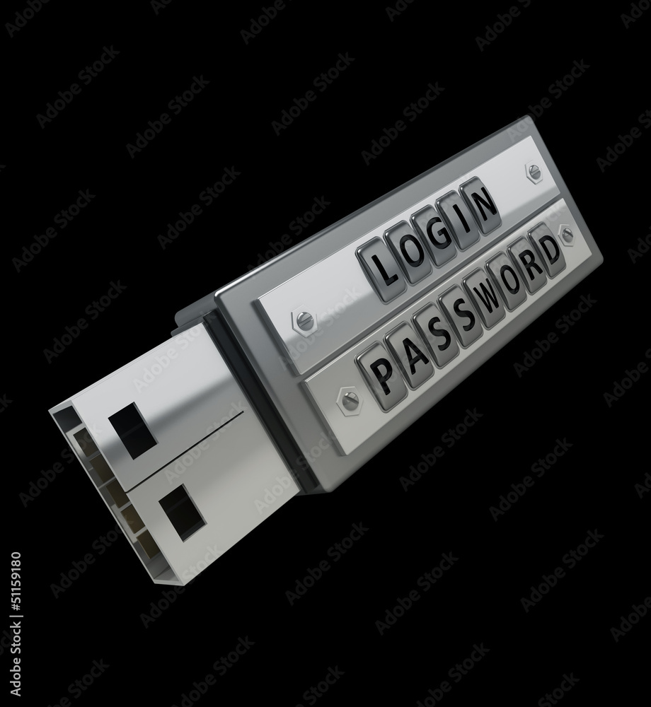 CONCEPT. Secure usb key device with password and login isolated on ...