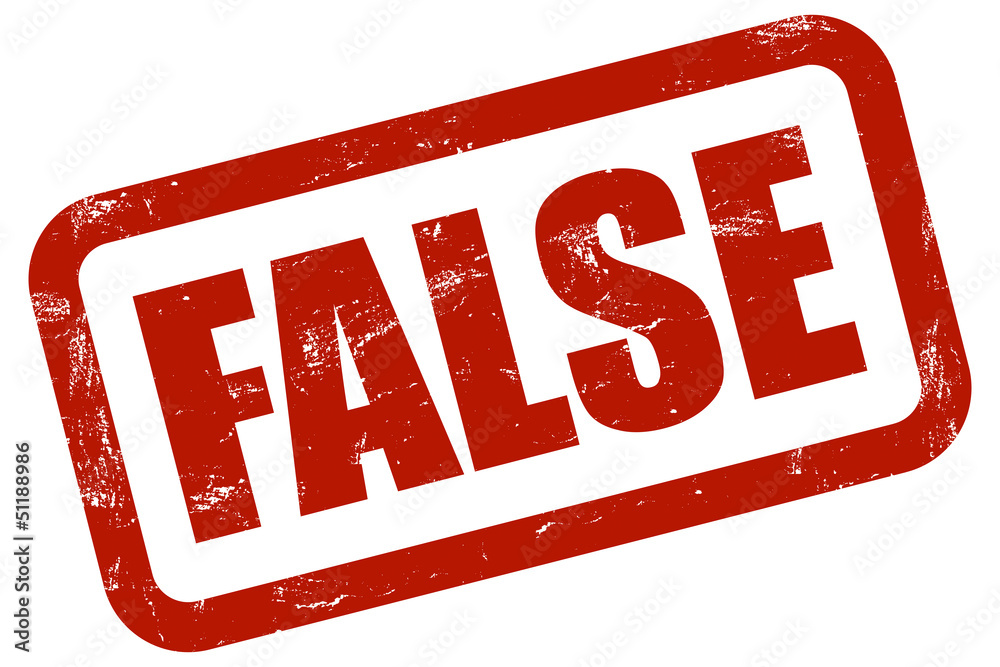 Grunge Stempel rot FALSE Stock Illustration | Adobe Stock