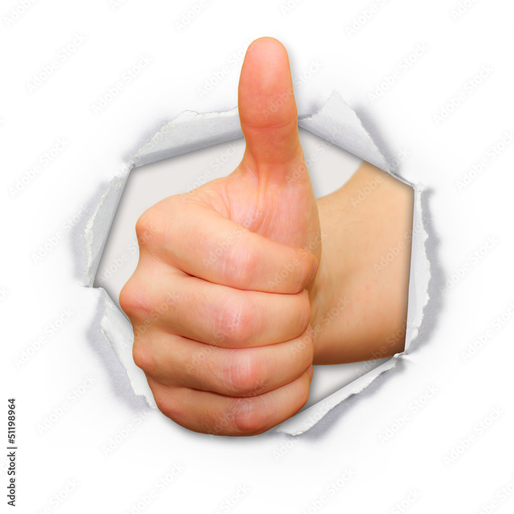 Daumen hoch! Stock Photo | Adobe Stock