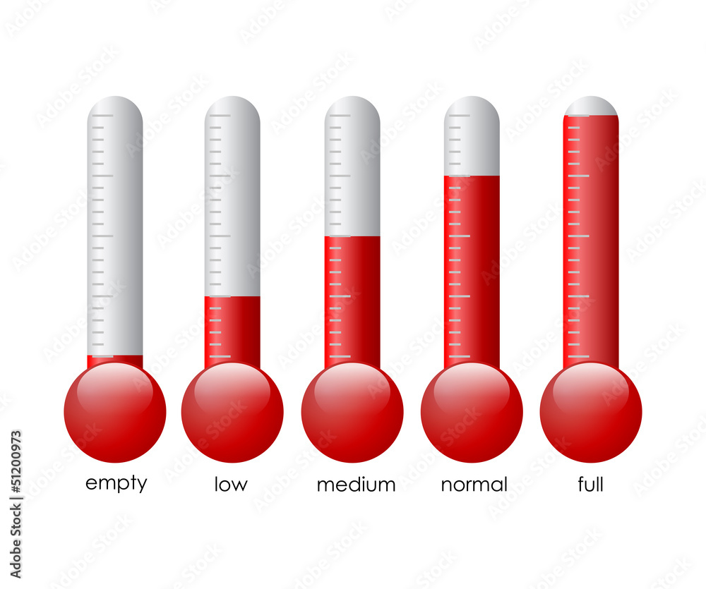 Thermometers icons Stock Vector | Adobe Stock