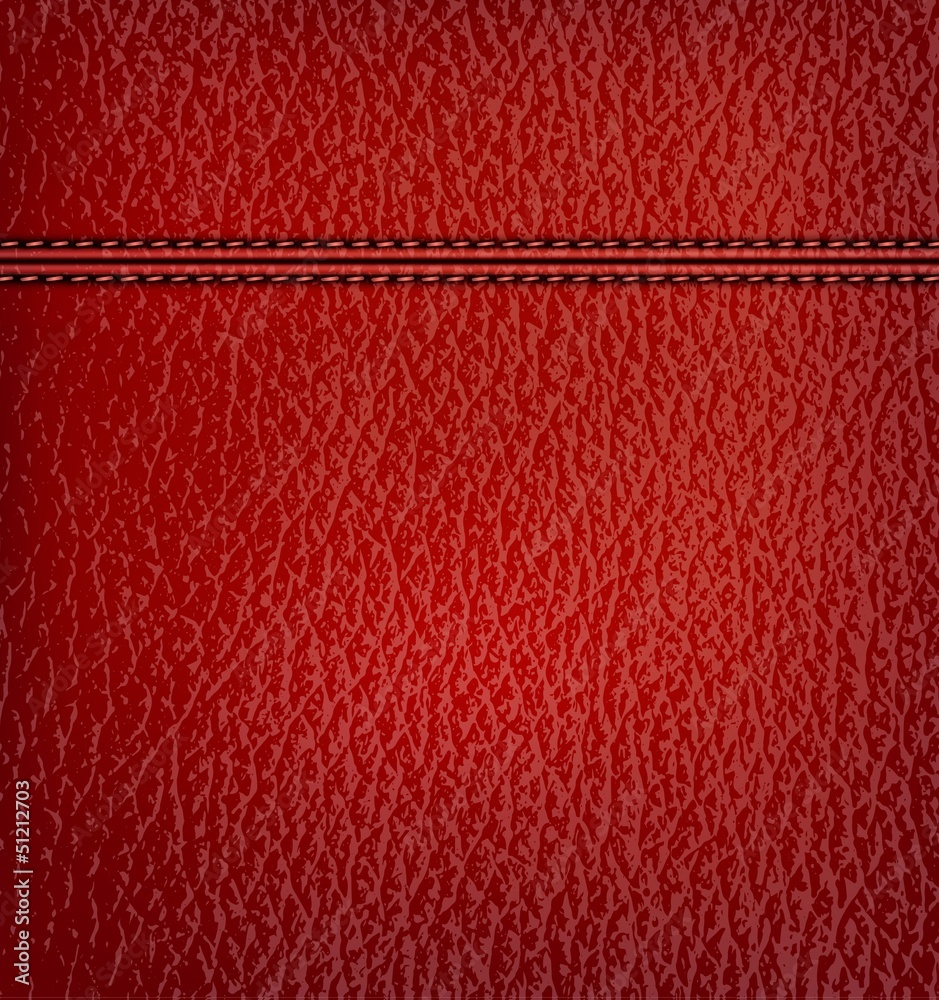 Red leather background with red leather strip. Vector illustrati Stock ...