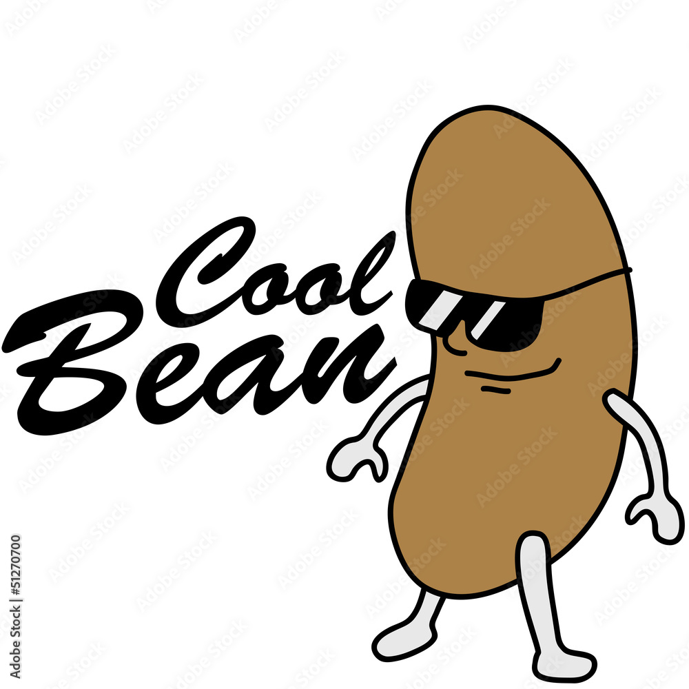 Cool Bean Boss Stock Illustration | Adobe Stock