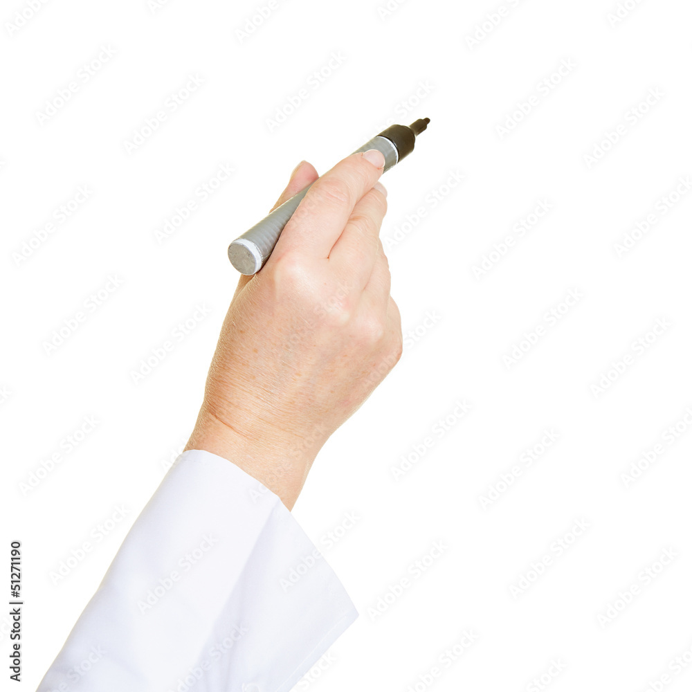 Hand schreibt mit Stift Stock Photo | Adobe Stock