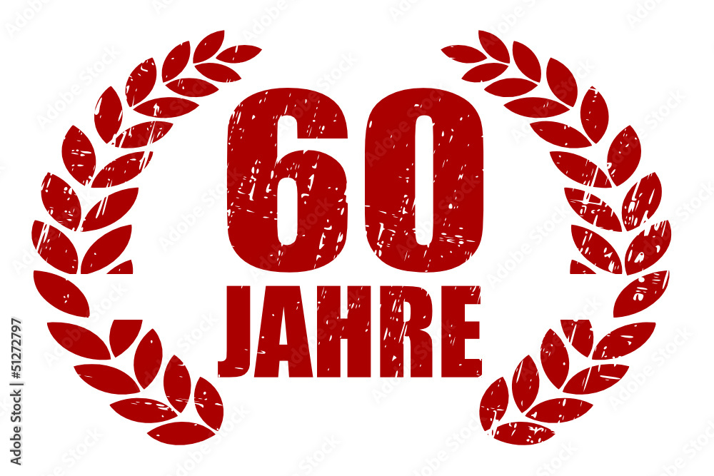 stempel, 60 JAHRE Stock 벡터 | Adobe Stock