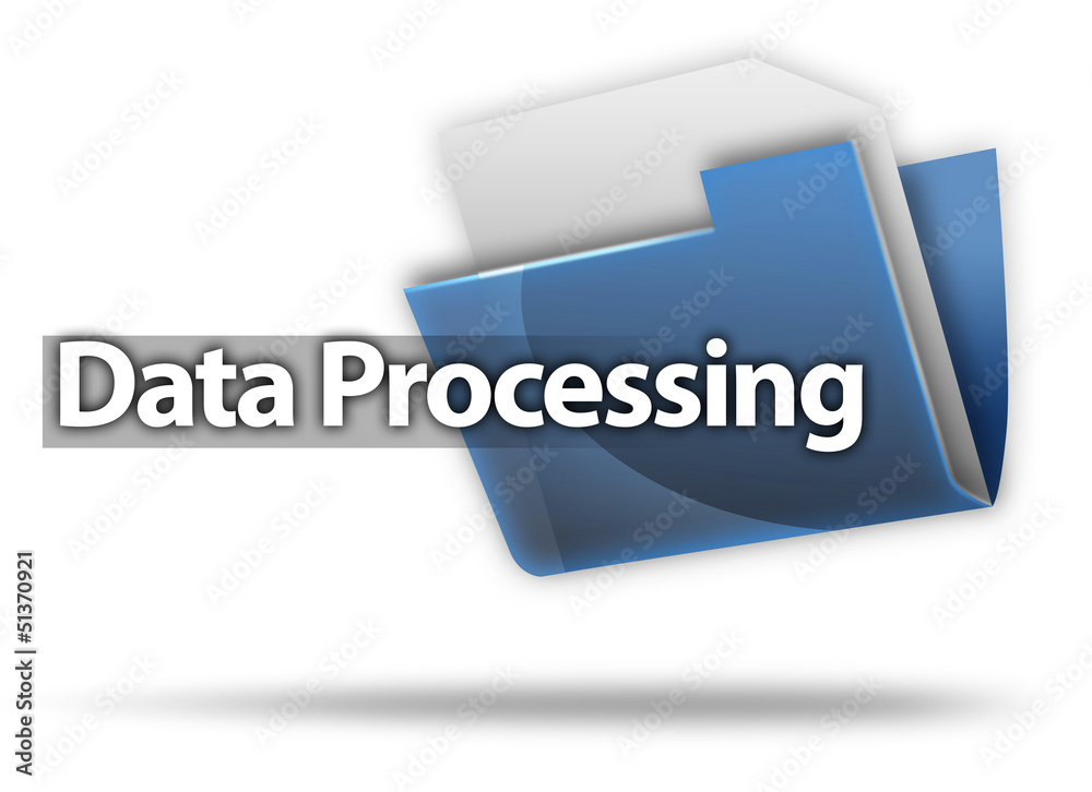 3D Style Folder Icon "Data Processing" ilustração do Stock | Adobe Stock