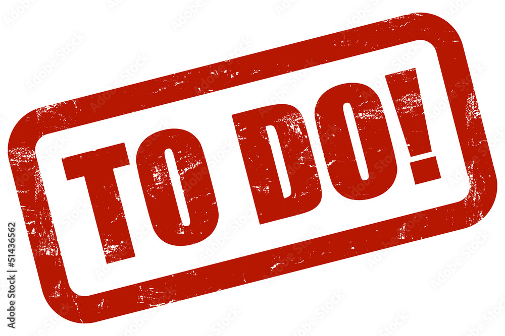 Grunge Stempel rot TO DO! Stock Illustration | Adobe Stock