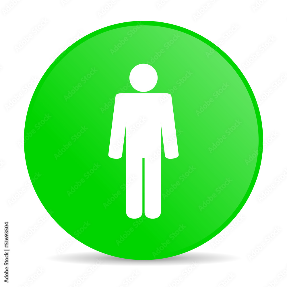 Person Symbol Green
