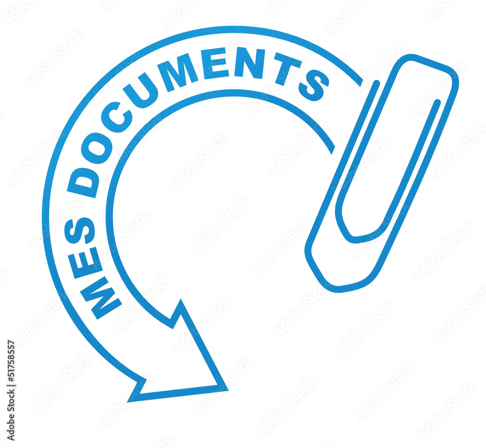 Vetor de mes documents sur symbole bleu do Stock | Adobe Stock