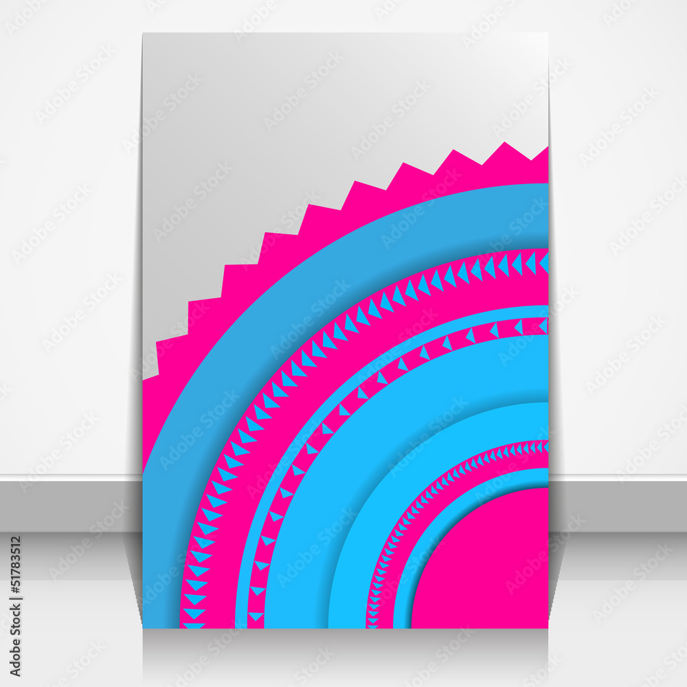 Purple and blue magazine cover design Stock Vector | Adobe Stock