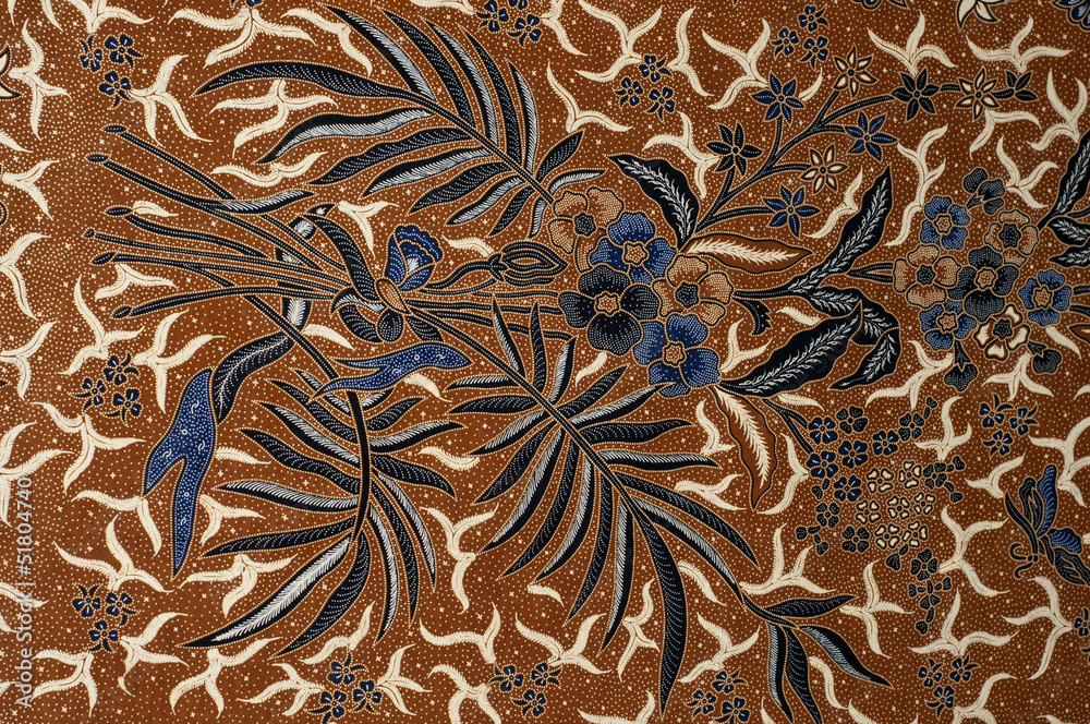 Beautiful batik patterns that become traditional in Malaysia Stock ...