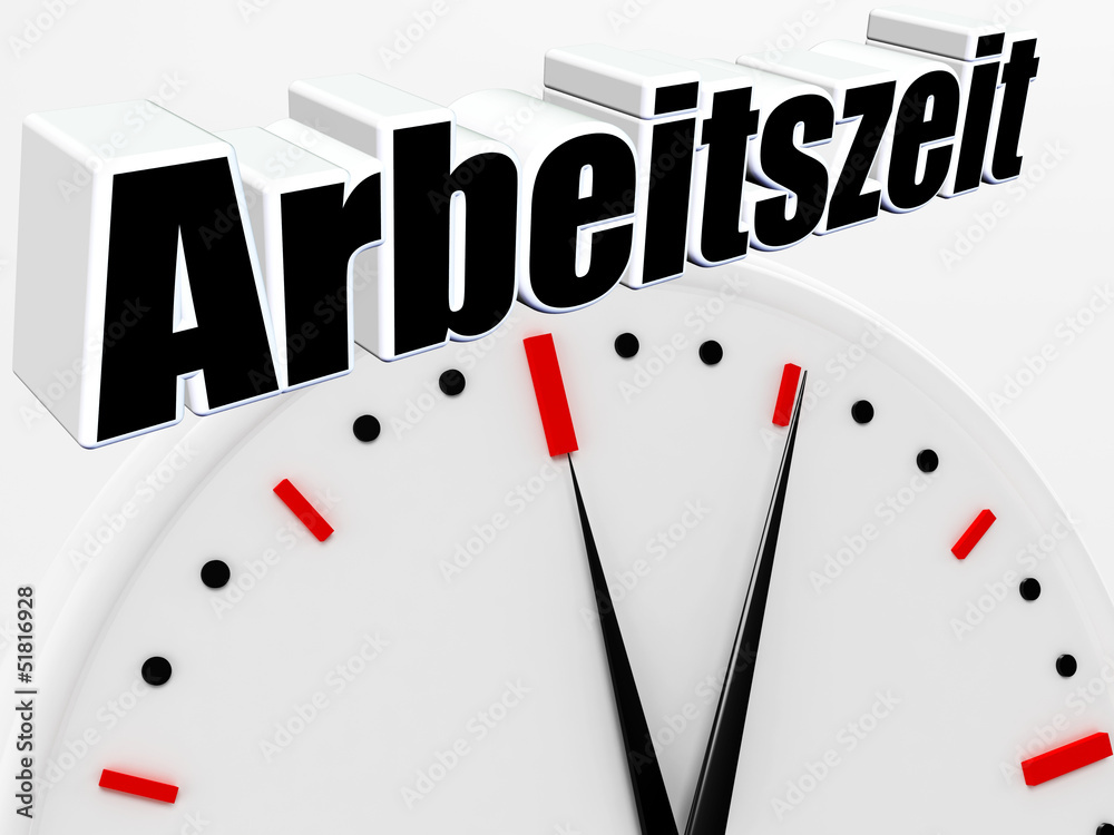 Arbeitszeit Stock-Illustration | Adobe Stock