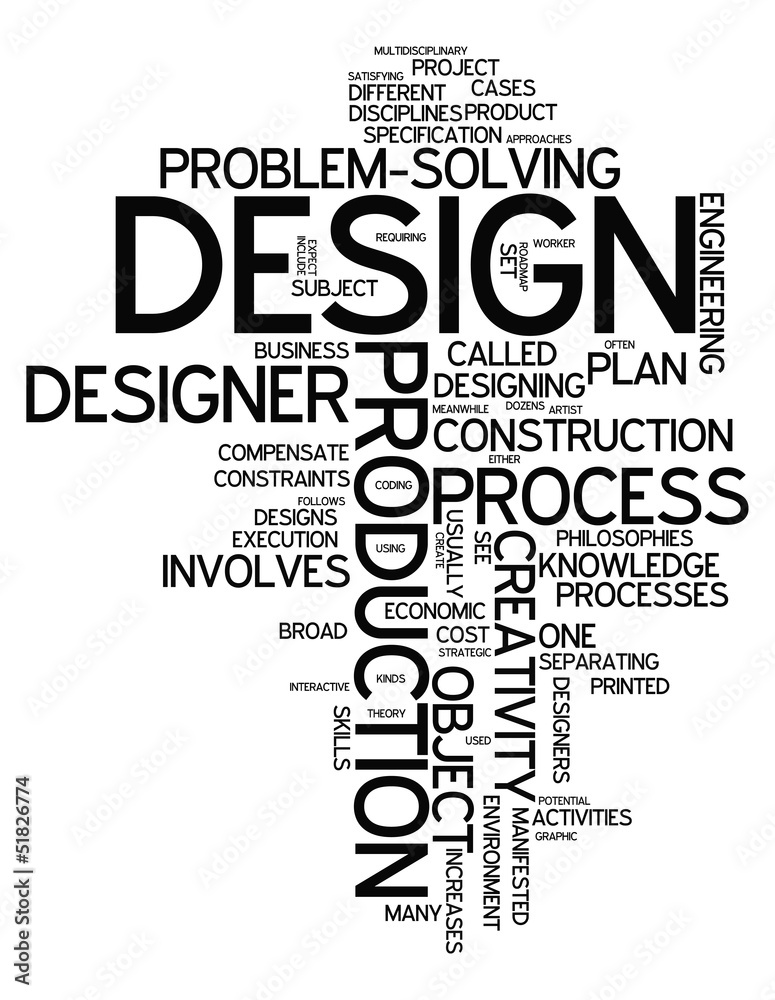 Word Cloud "Design" Stock Illustration | Adobe Stock